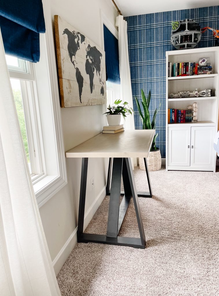 DIY herringbone desk – popsicle sticks are not just for toddlers! - A ...