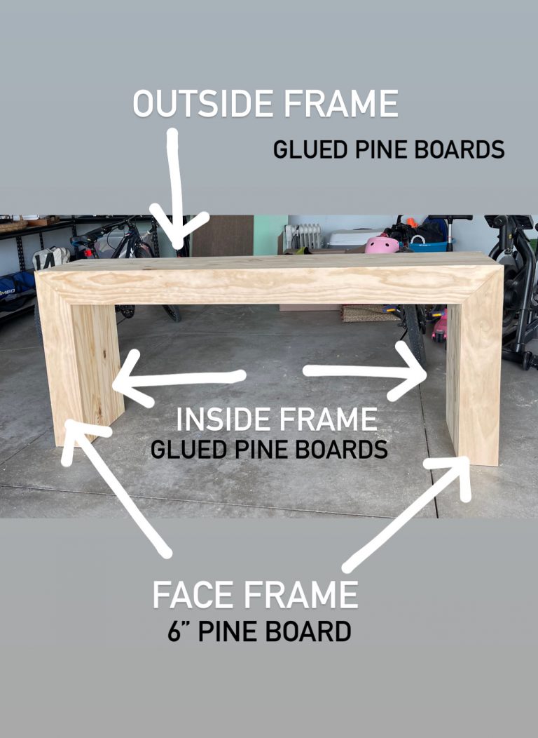 DIY Console table tutorial - A Finished House