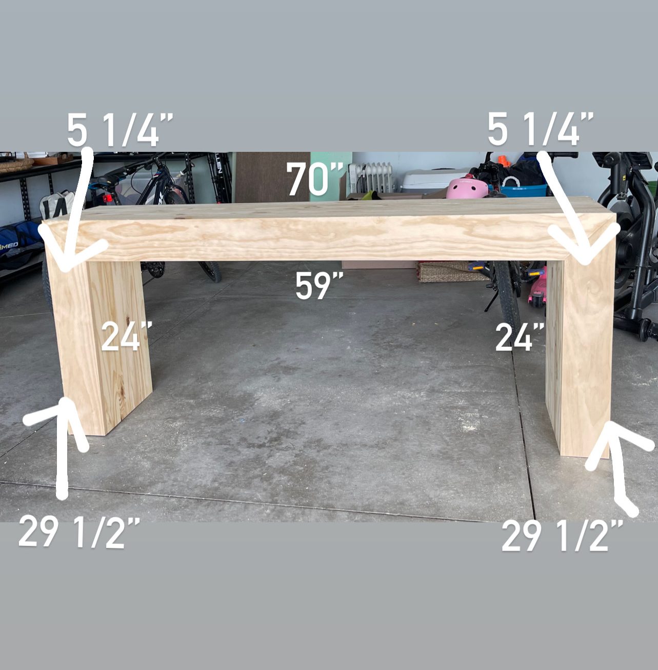 DIY Console table tutorial - A Finished House
