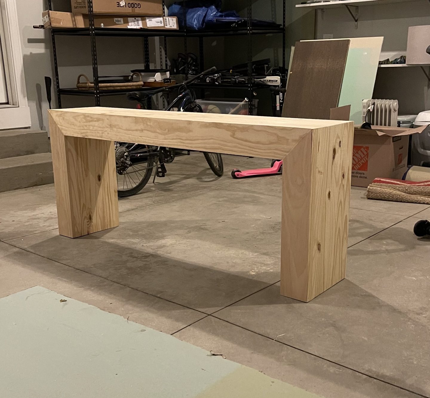 DIY Console table tutorial - A Finished House