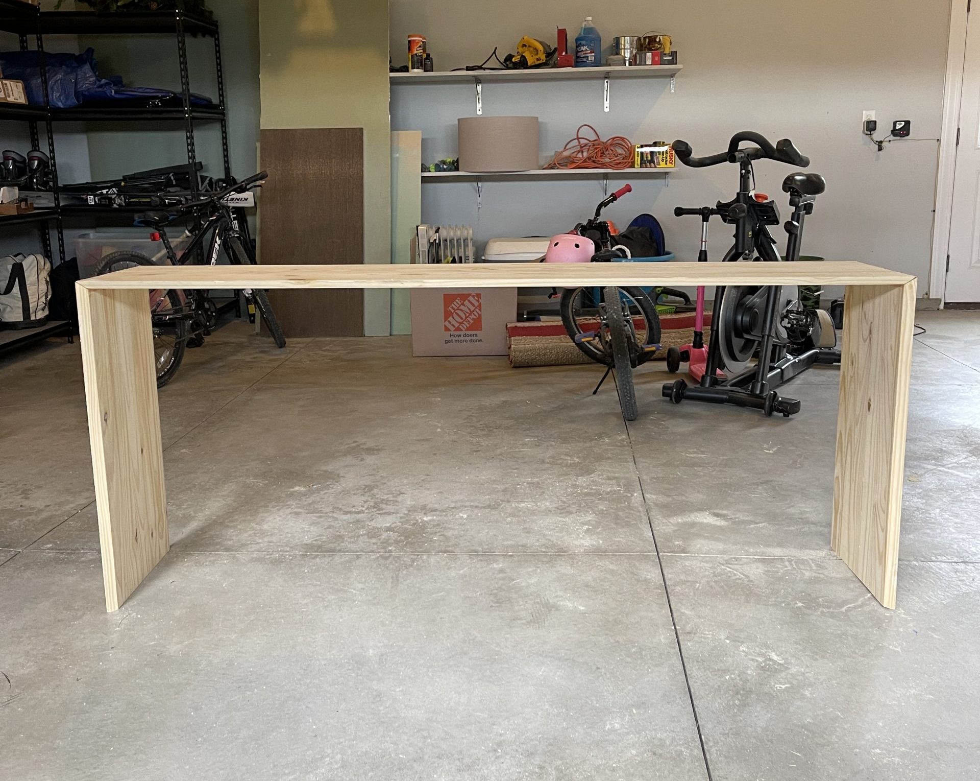DIY Console table tutorial - A Finished House